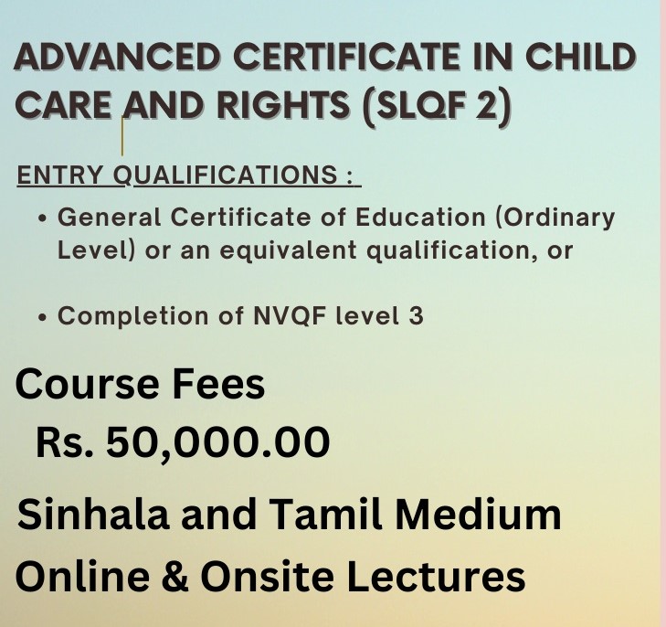 Advanced Certificate in Child Care and Rights | Centre for the Study of ...