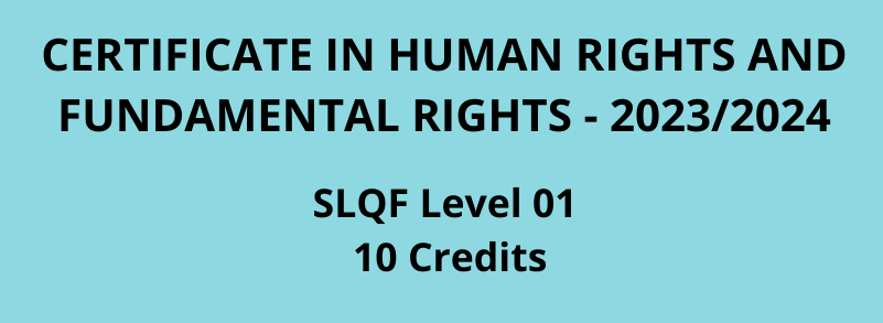 Certificate in Human Rights and Fundamental Rights | Centre for the ...