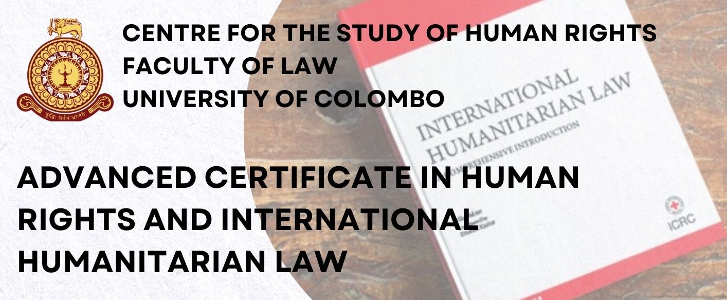 Advanced Certificate in Human Rights and International Humanitarian Law ...